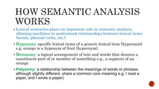 Semantic analysis | PPSX