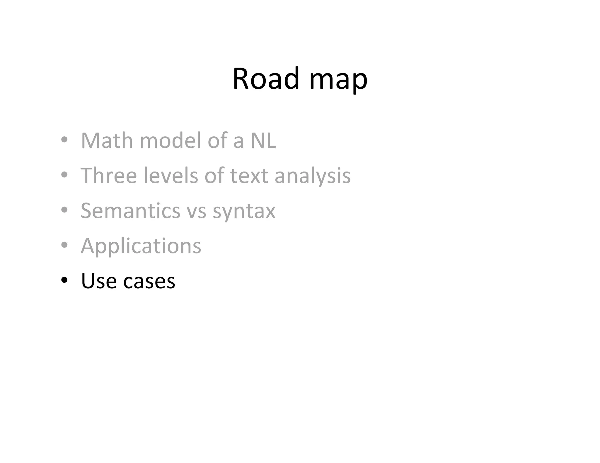 Semantic Analysis: theory, applications and use cases | PDF