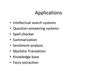 Semantic Analysis: theory, applications and use cases | PDF