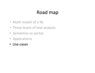 Semantic Analysis: theory, applications and use cases | PDF