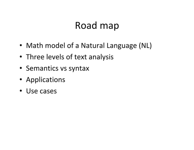 Semantic Analysis: theory, applications and use cases | PDF