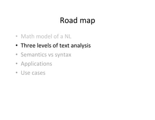 Semantic Analysis: theory, applications and use cases | PDF