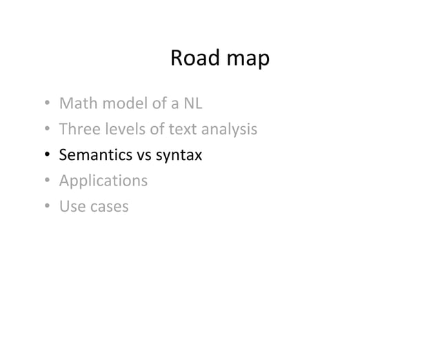 Semantic Analysis: theory, applications and use cases | PDF