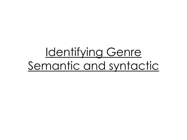 Semantic and syntactic | PPT