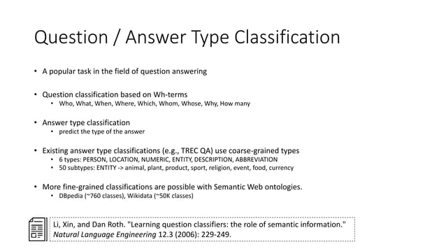 ISWC 2020 - Semantic Answer Type Prediction | PPTX