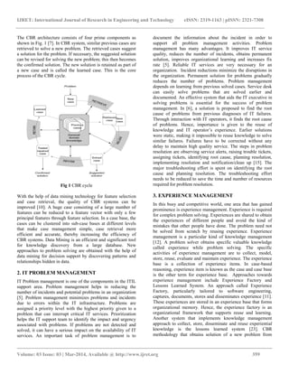Semantic approach utilizing data mining and case based reasoning for it support service | PDF