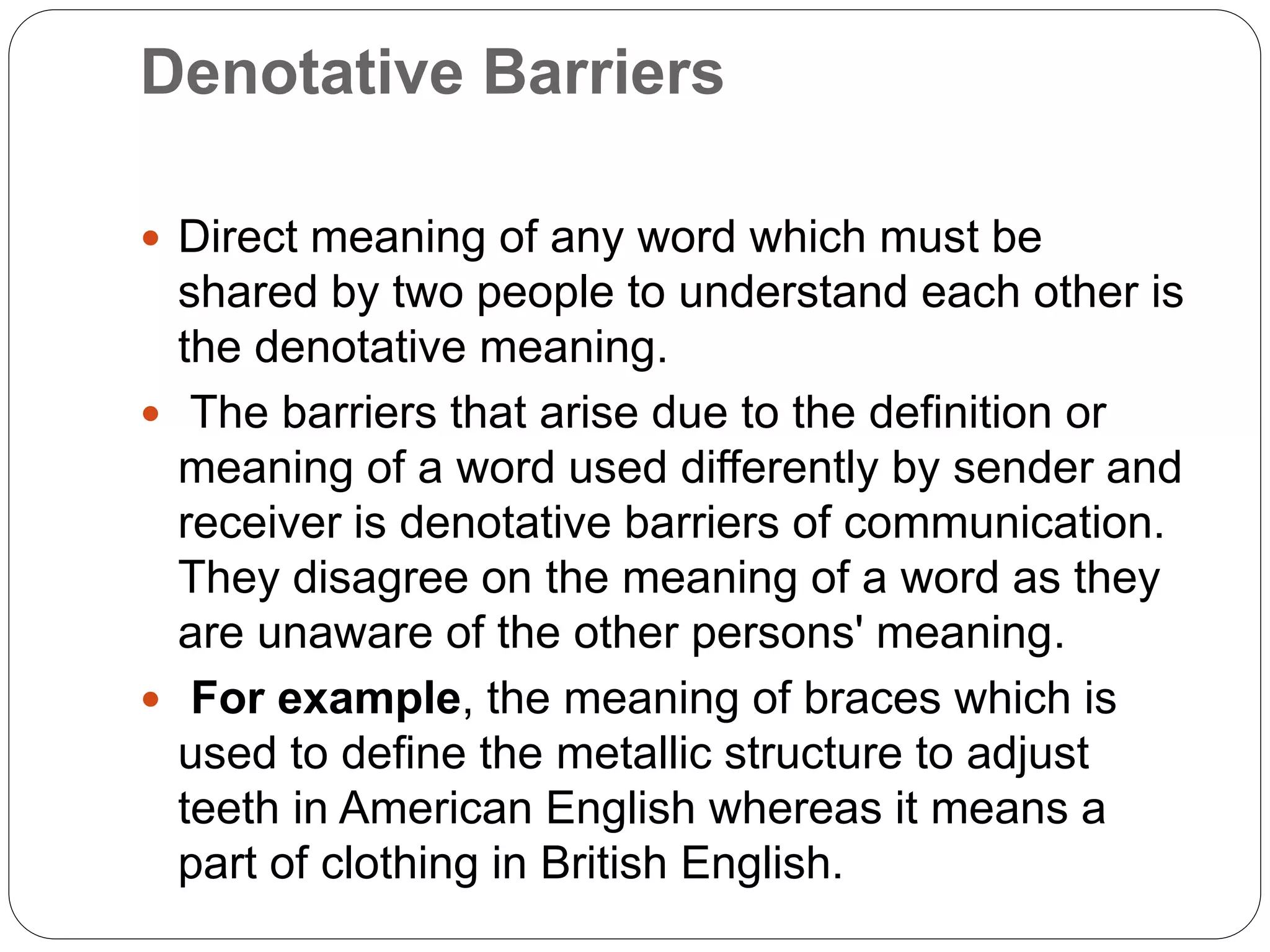 Semantic barriers | PPTX