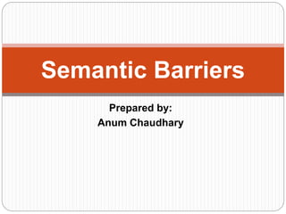 Semantic barriers | PPTX