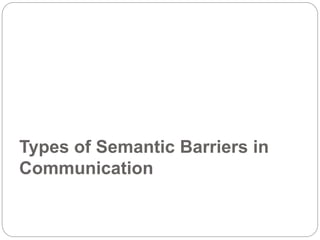 Semantic barriers | PPTX