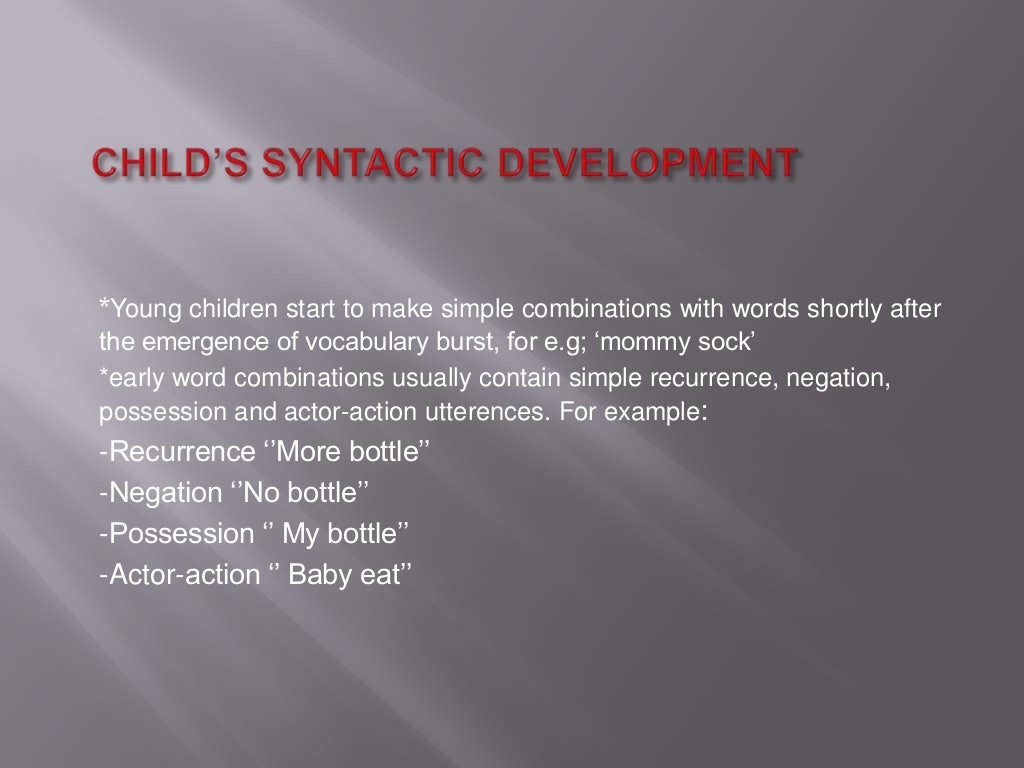 Semantic development