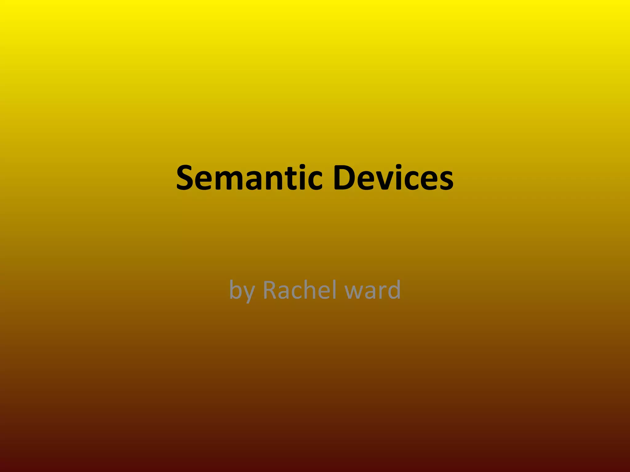 Semantic devices3 | PPT