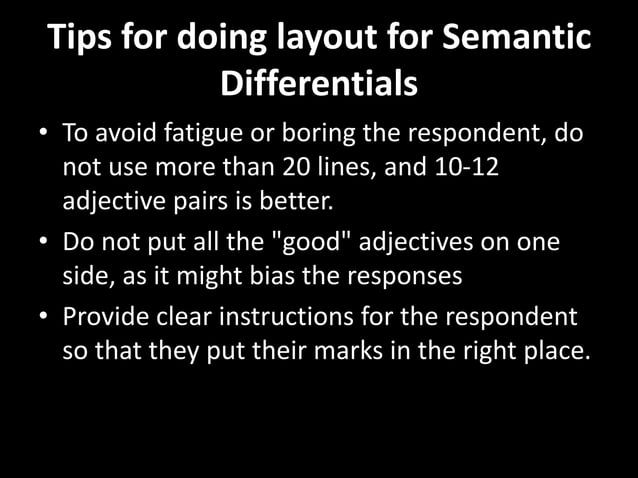 Semantic Differential | PPTX