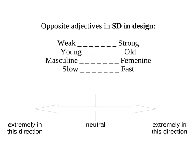 Semantic differential in design | PPT