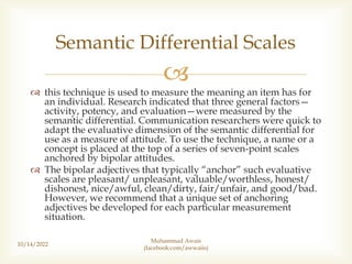 Semantic Differential Scales - Mass Media Research.pptx