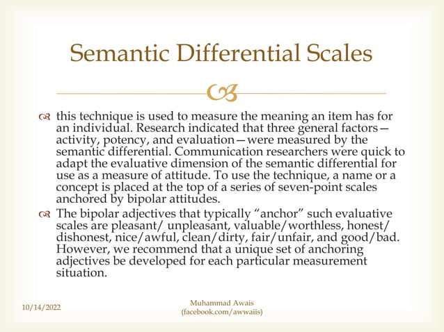 Semantic Differential Scales - Mass Media Research.pptx