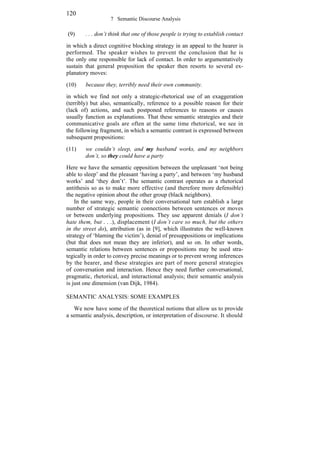 Semantic discourse analysis | PDF