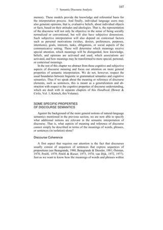 Semantic discourse analysis | PDF