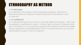 Semantic ethnography | PPTX