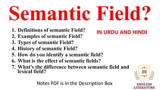 Semantic Field.pptx