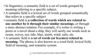 Semantic Field.pptx