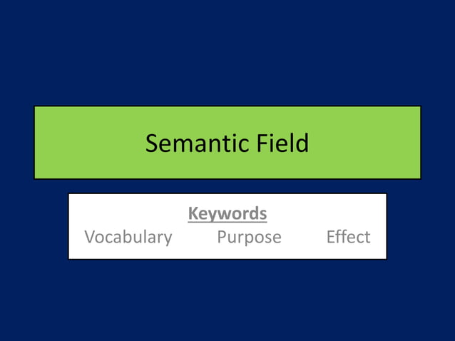 Semantic Field for Year 7 students English.pptx