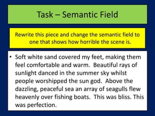 Semantic Field for Year 7 students English.pptx
