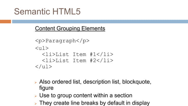 Semantic HTML5 and JSON-LD | PPTX