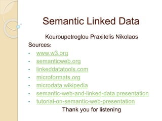 Semantic Linked Data | PPT