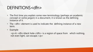 Semantic markup language | PPTX | Web Design and HTML | Internet