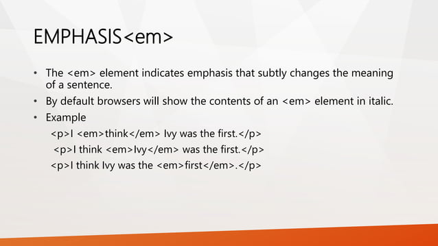 Semantic markup language | PPTX | Web Design and HTML | Internet