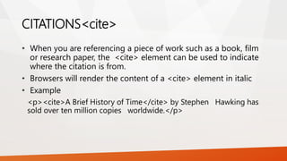 Semantic markup language | PPTX | Web Design and HTML | Internet