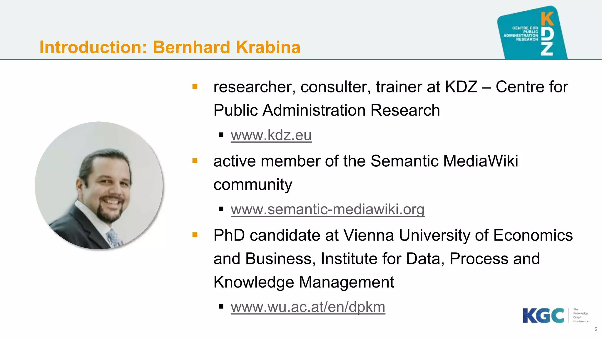 Semantic MediaWiki as Knowledge Graph Interface | PPT