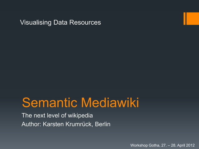 Semantic mediawiki | PPTX | Web Design and HTML | Internet