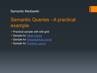 Semantic mediawiki | PPTX
