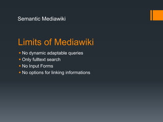Semantic mediawiki | PPTX
