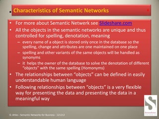 Semantic Networks for business | PDF