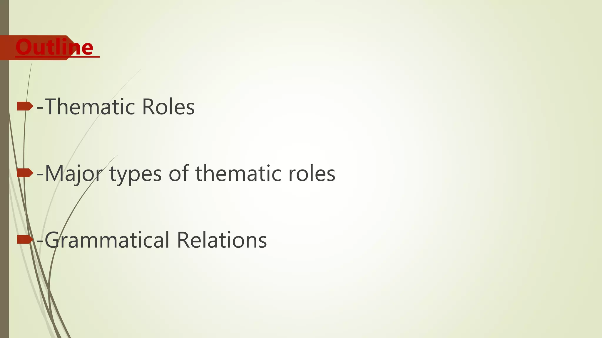 Semantic Roles | PPTX