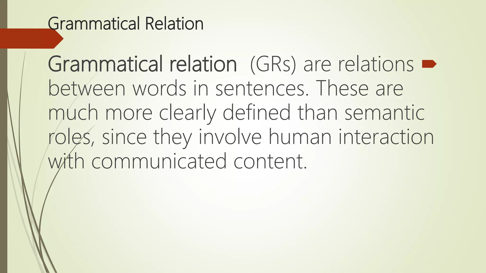 Semantic Roles | PPTX