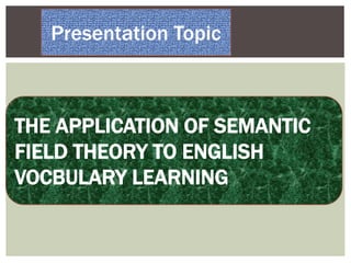 Semantic presentation | PPT