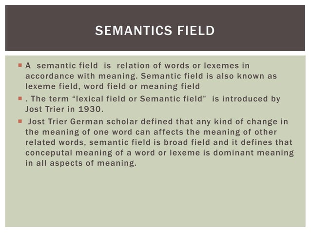 Semantic presentation | PPT
