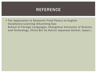 Semantic presentation | PPT