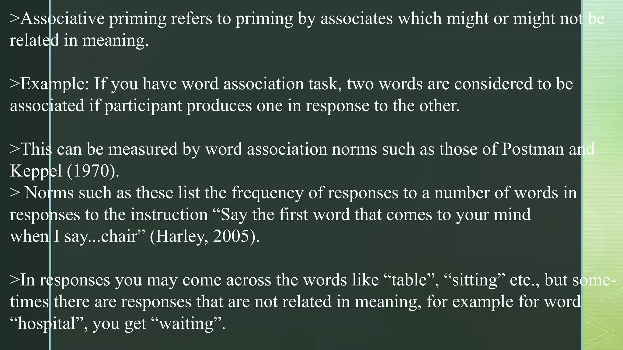 Semantic Priming | PPTX