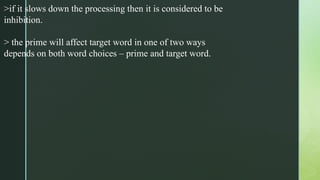 Semantic Priming | PPTX