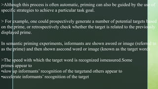 Semantic Priming | PPTX