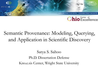 Satya Sahoo Thesis Defense | PPT