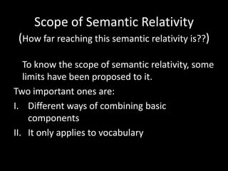 Semantic relativity | PPTX
