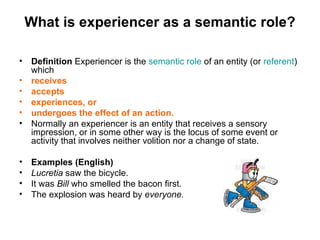 Semantic Roles | PPT