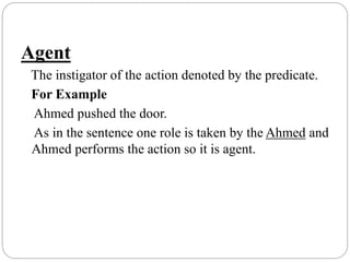 Semantic roles | PPTX