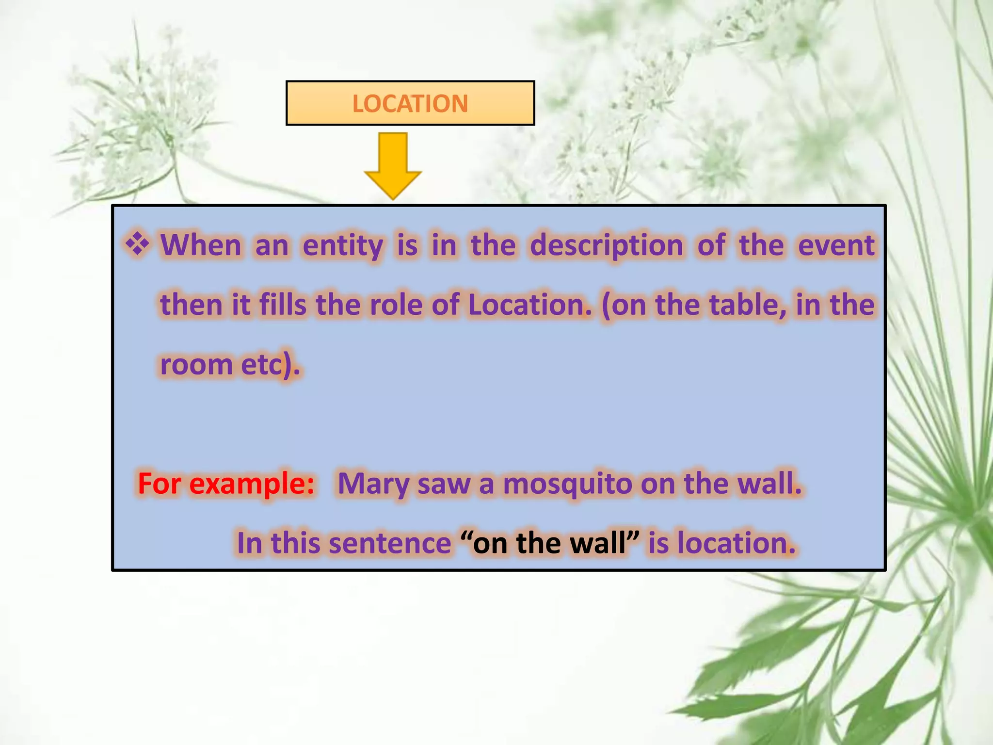 Semantic Roles And Semantic Features Ppt 