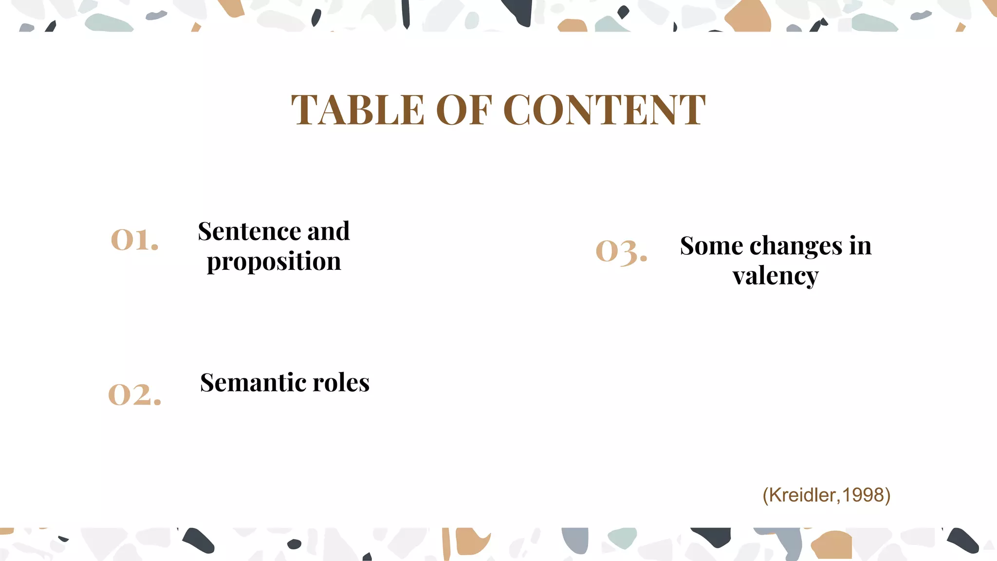 Semantic roles ch4 | PPT